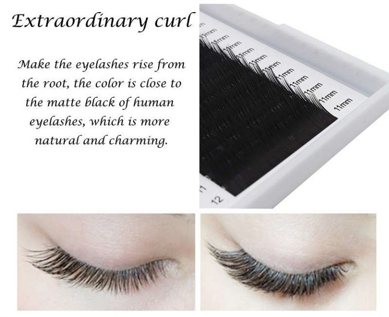 0.15mm Double Tips Matted Black Flat Ellipse Eyelash Extensions Wholesale