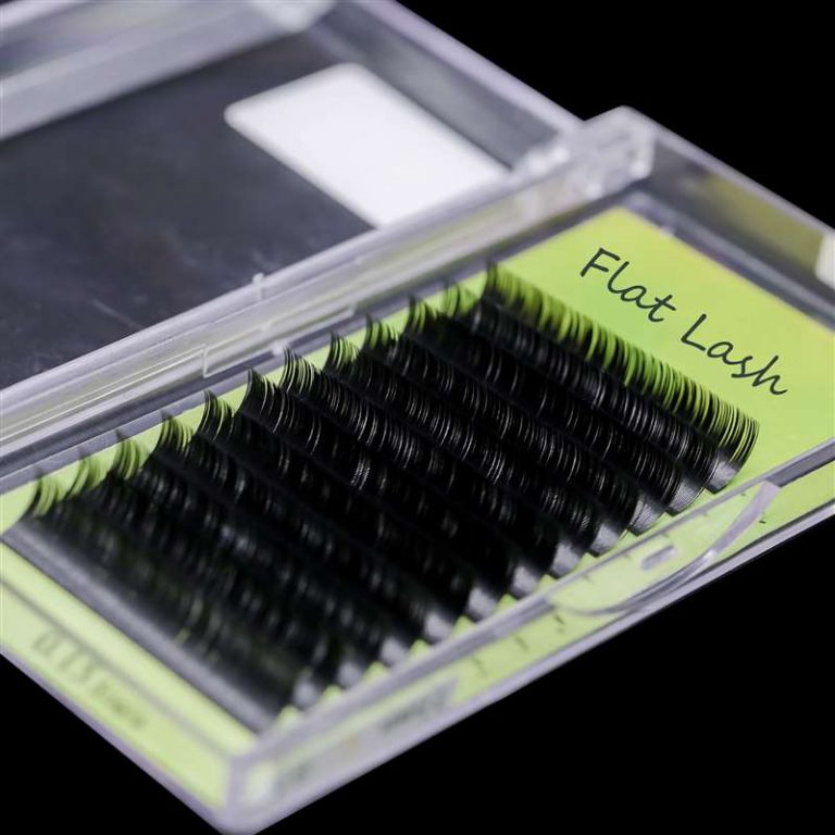 0.20mm Double Tips Matted Black Flat Ellipse Eyelash Extensions Wholesale